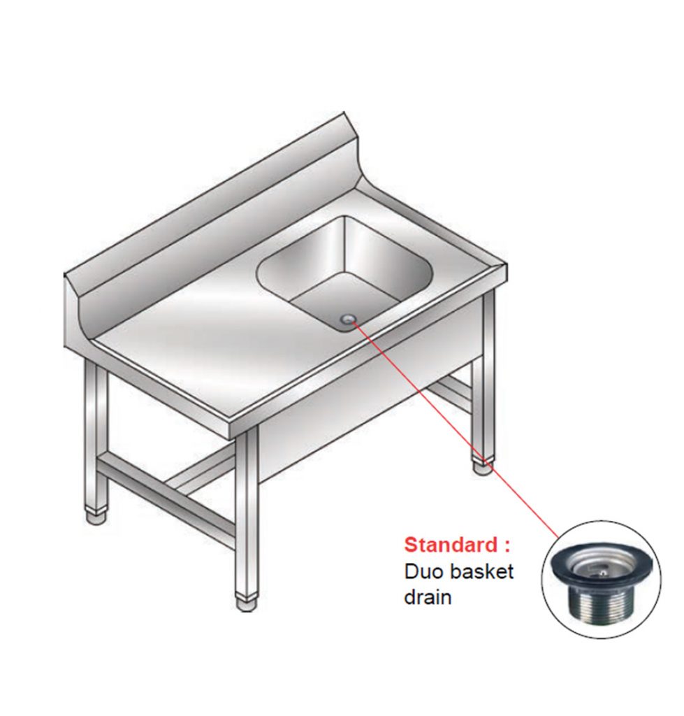 Single sink Unite, With backsplash. (CKSU – Series) - cookkingegypt