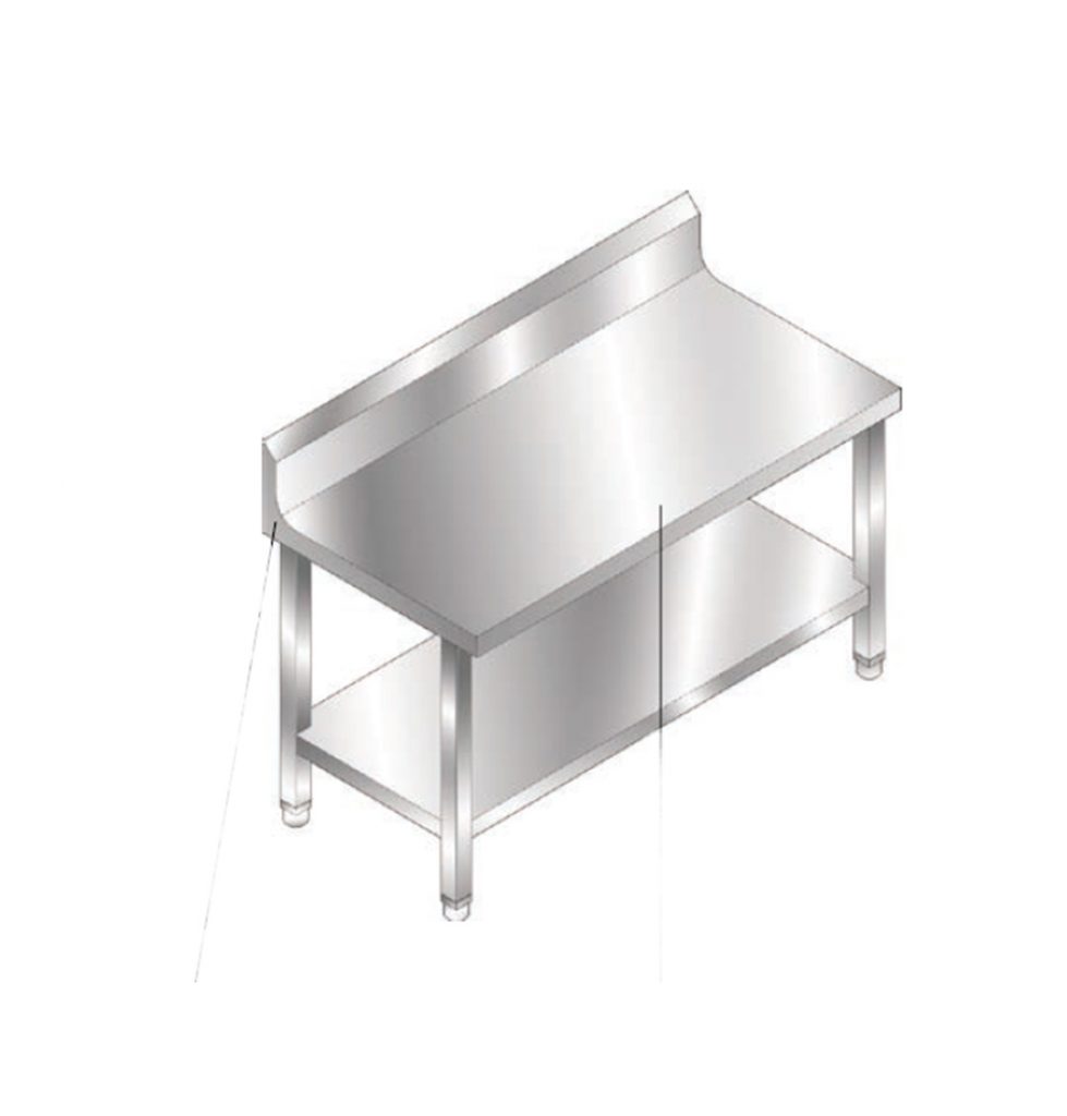 Work Table With Backsplash - cookkingegypt